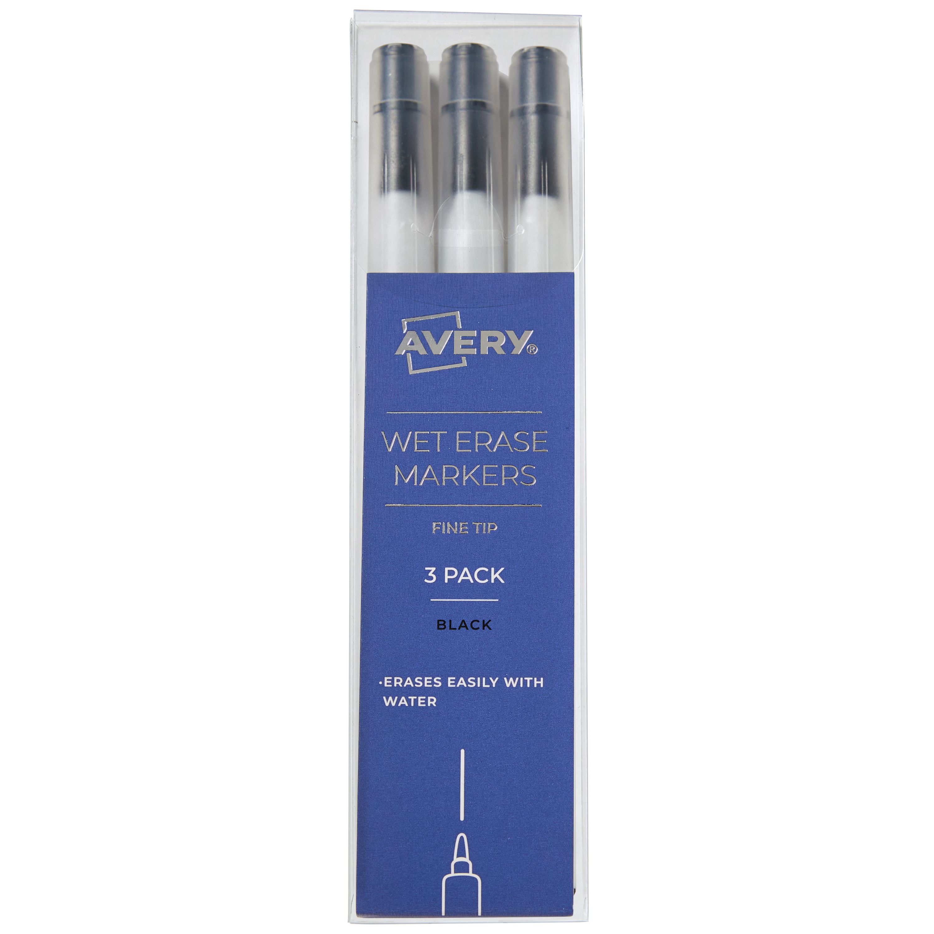 Wet Erase Markers, Fine Tip, Black 24533 | Avery | Avery